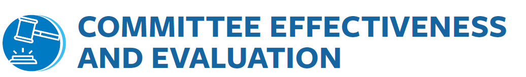 Committee Effectiveness and Evaluation - Texas Healthcare Trustees